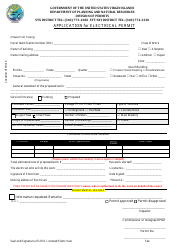 Virgin Islands Application for Electrical Permit - Fill Out, Sign ...