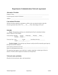 GSA Telework Agreement Download Printable PDF | Templateroller