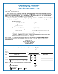 2023 Virginia Committee Preference Form - Fill Out, Sign Online and ...