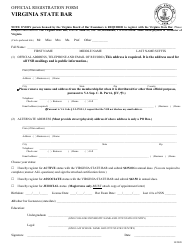 Virginia Official Registration Form Download Fillable PDF 2021 — 2024 ...