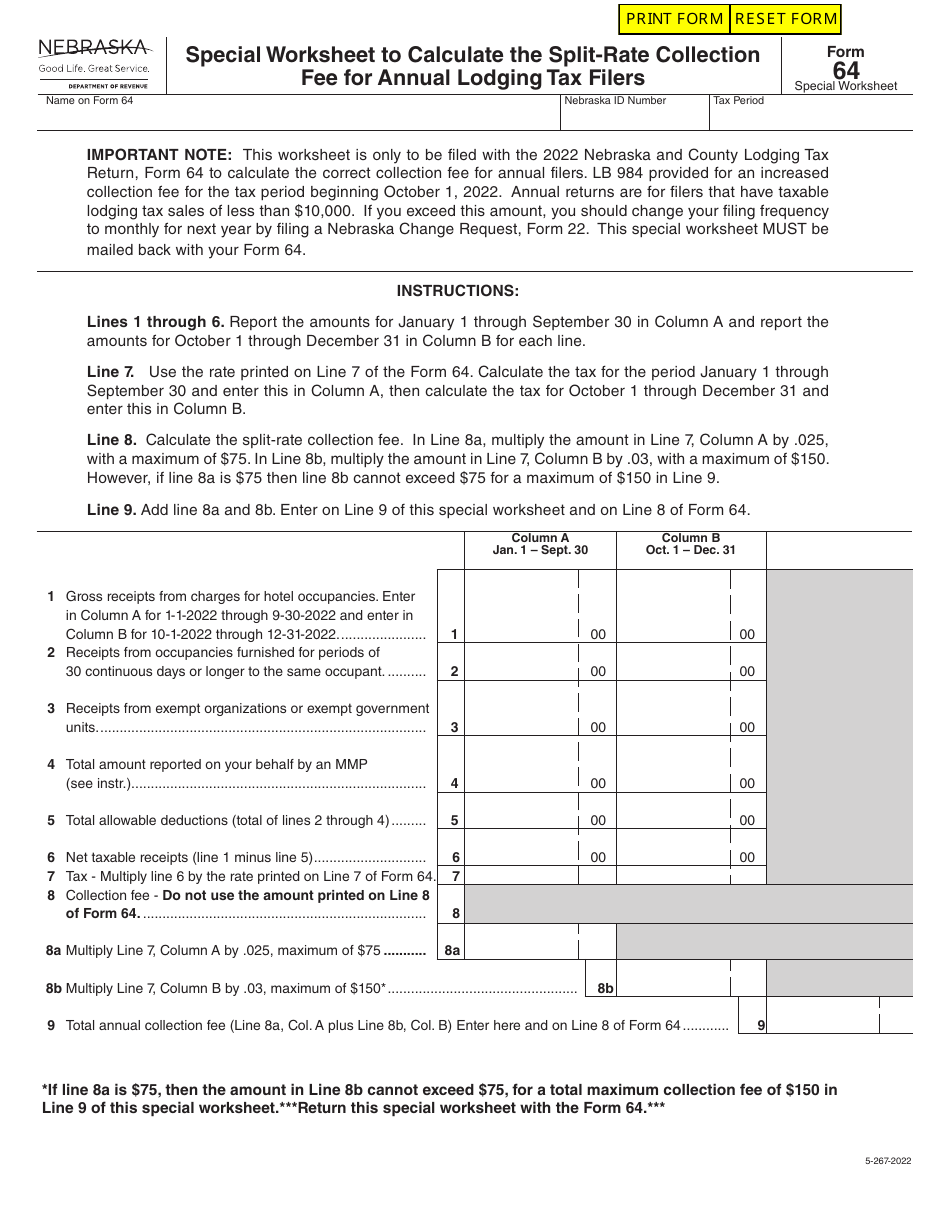 Form 64 - 2022 - Fill Out, Sign Online and Download Fillable PDF ...