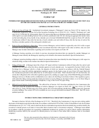 Form 13F (SEC Form 1685) - Fill Out, Sign Online and Download Fillable ...