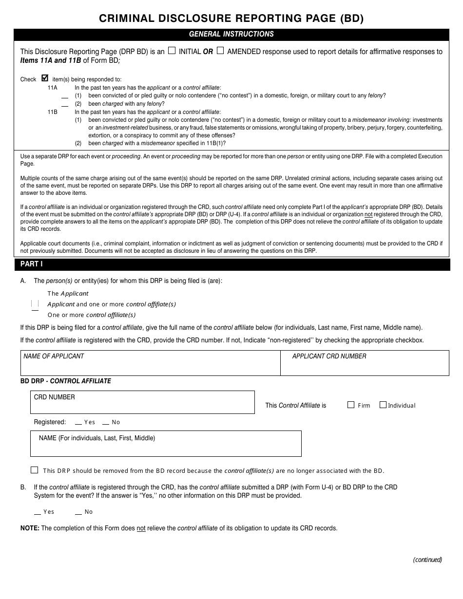 Form BD (SEC Form 1490) - Fill Out, Sign Online and Download Fillable PDF | Templateroller