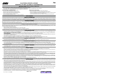 Form DL207 - Fill Out, Sign Online and Download Fillable PDF ...