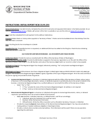Washington Initial Report Download Fillable PDF | Templateroller