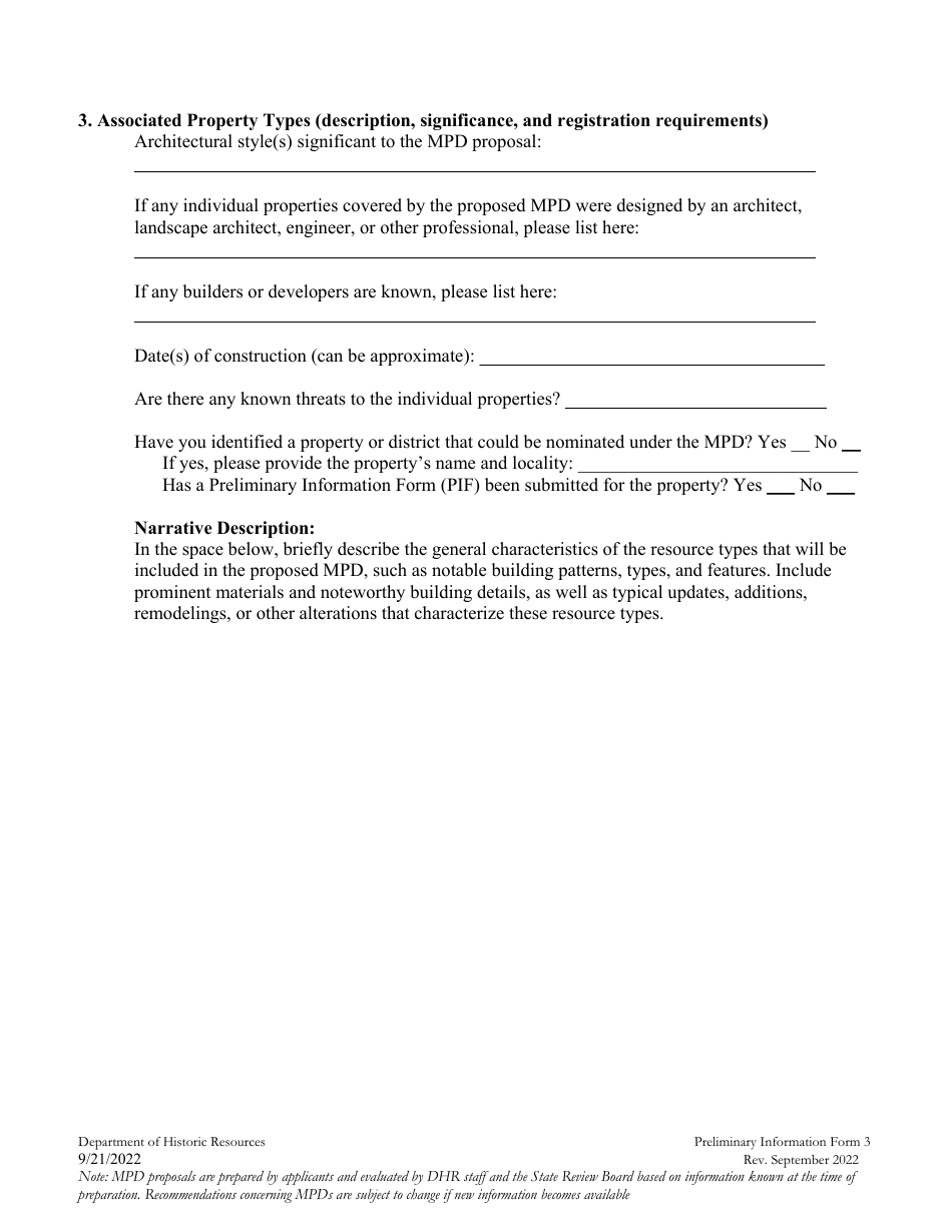 Virginia Multiple Property Documentation Form Project Proposal - Fill Out, Sign Online and ...