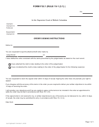 Form F32.1 - Fill Out, Sign Online and Download Fillable PDF, British ...