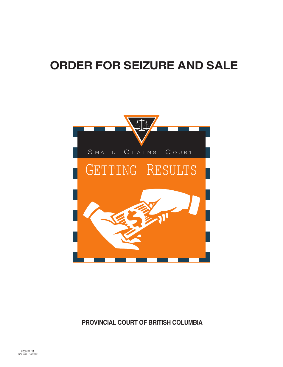 SCR Form 11 (SCL011) - Fill Out, Sign Online and Download Fillable PDF ...