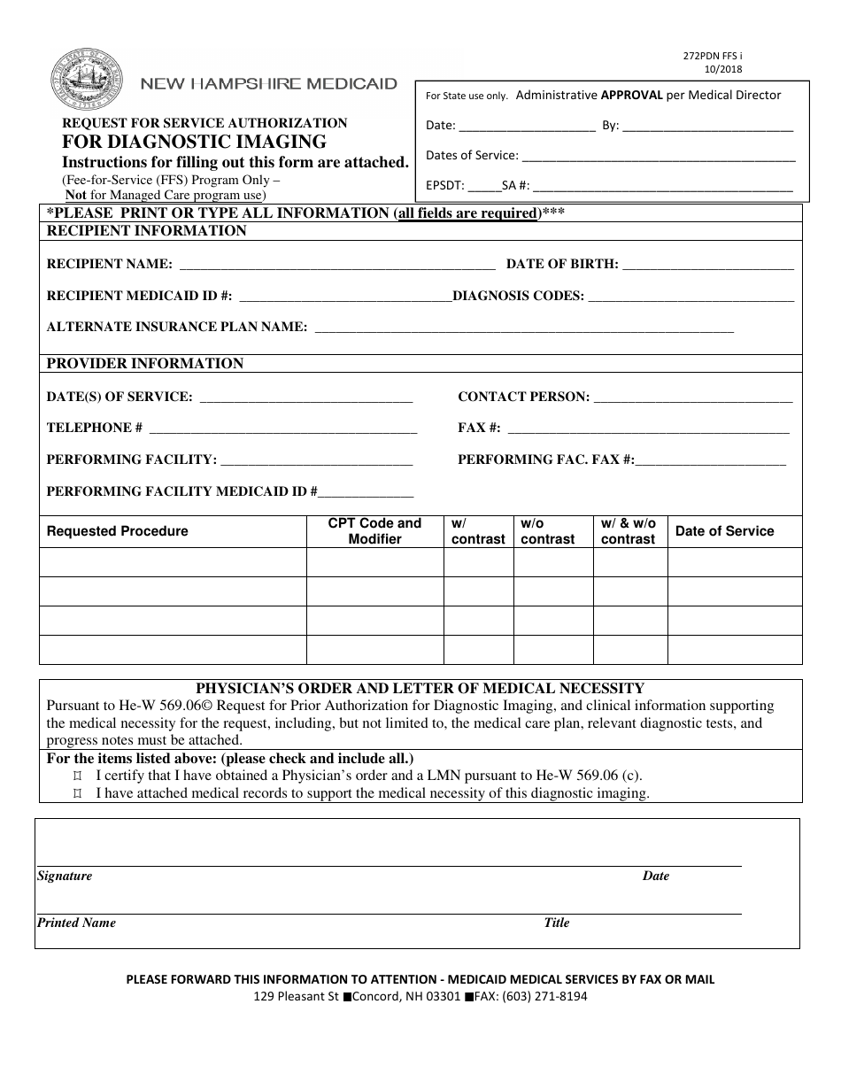 Form 272PDN FFS I - Fill Out, Sign Online and Download Printable PDF ...