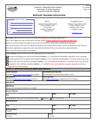Form TC95-1 Download Printable PDF or Fill Online Kentucky Trucking ...