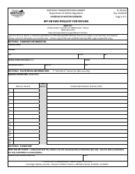 Form TC95-624 Download Printable PDF or Fill Online Irp or Ewd Request ...