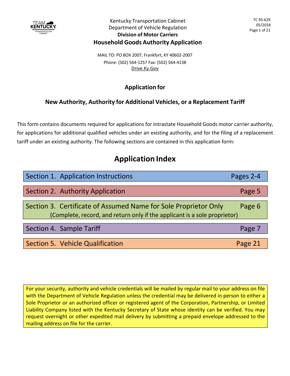 Form TC95-629 - Fill Out, Sign Online and Download Printable PDF ...