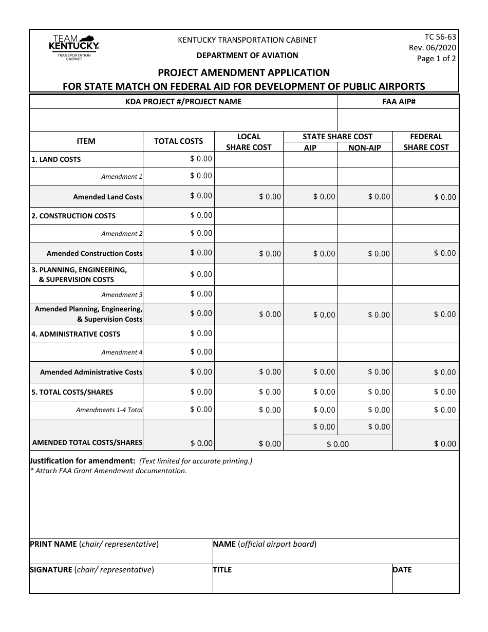 Form TC56-63 - Fill Out, Sign Online and Download Fillable PDF, Kentucky | Templateroller