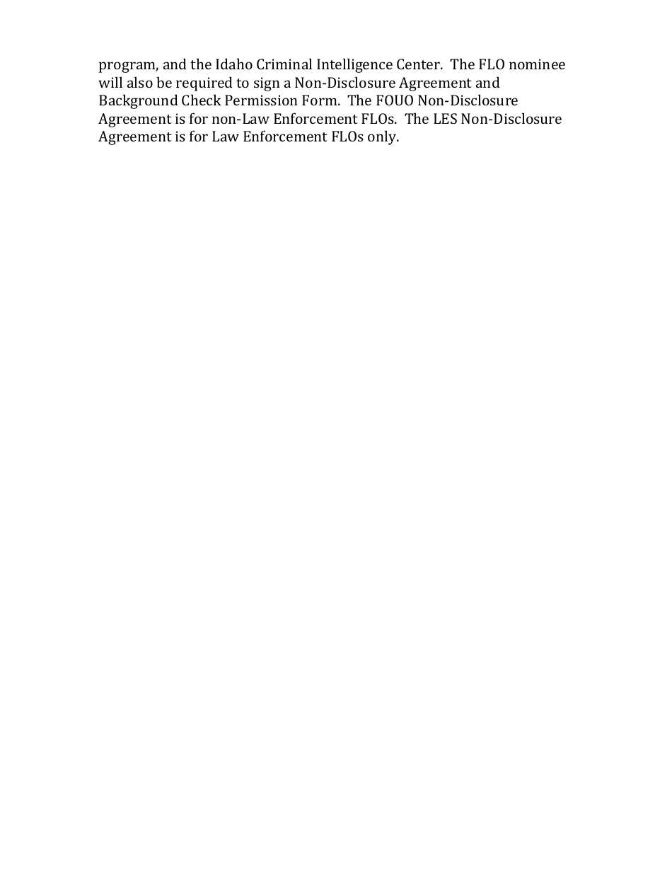 Idaho Flo Fusion Liaison Officer Flo Nomination And Application