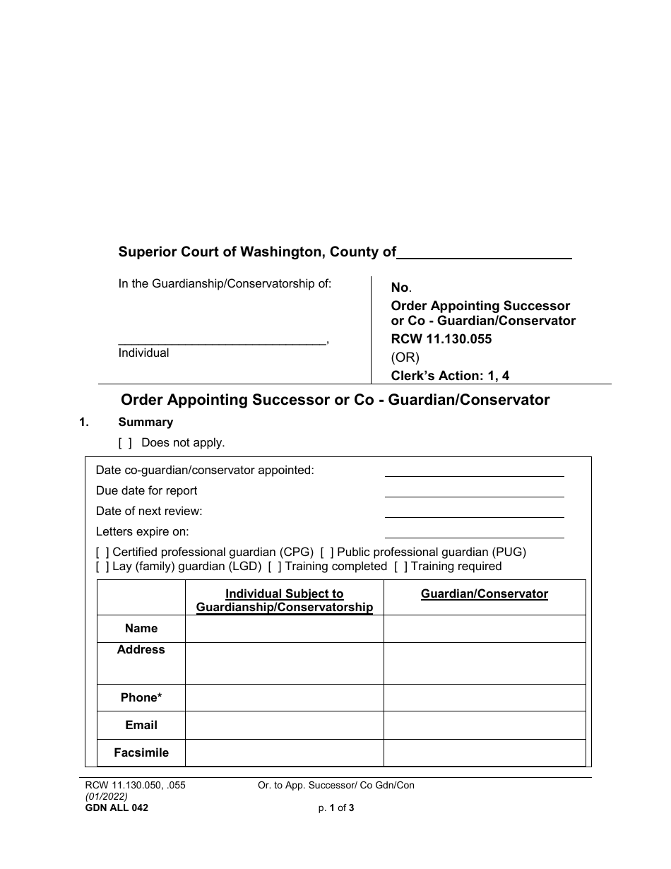 Form GDN ALL042 - Fill Out, Sign Online and Download Printable PDF ...