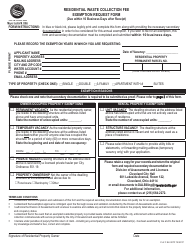 Form 82-307F Download Printable PDF or Fill Online Residential Waste ...