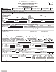 Adjuster's Preliminary Report - Fill Out, Sign Online and Download PDF ...