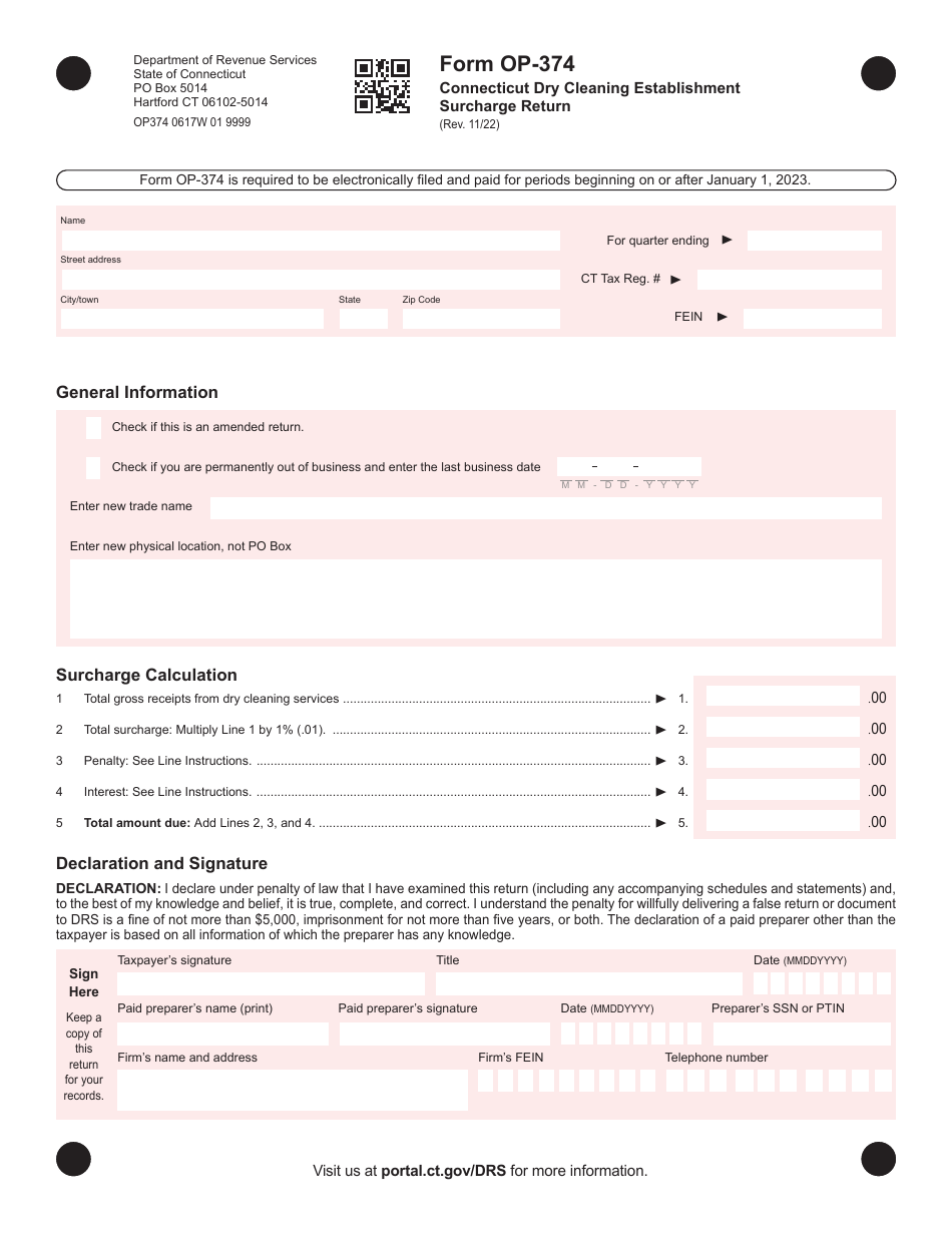 Form OP-374 - Fill Out, Sign Online and Download Printable PDF ...