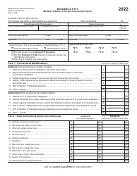 Schedule CT K-1 Download Printable PDF or Fill Online Member's Share of ...