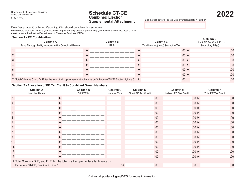 2022 Connecticut Combined Election Supplemental Attachment - Fill Out ...