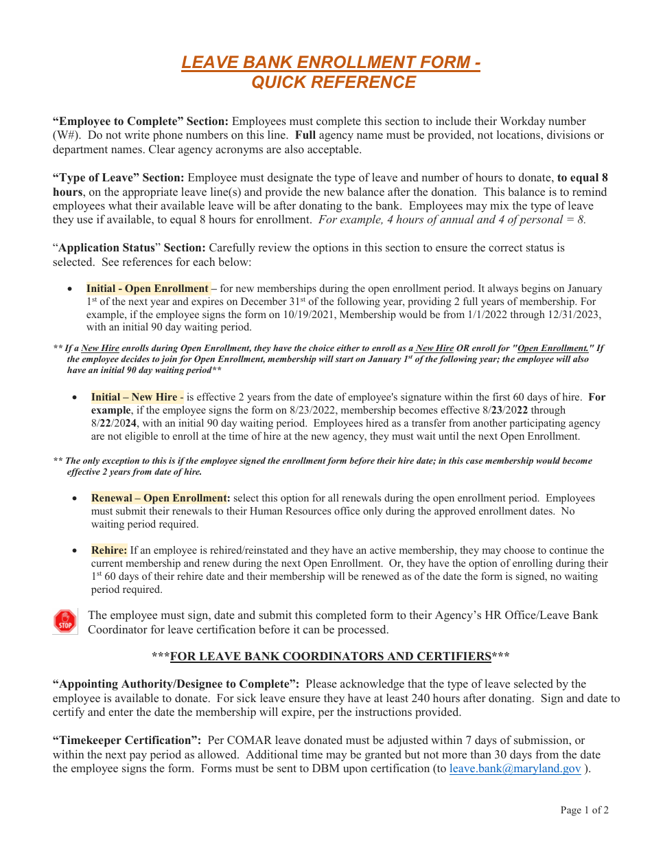 Form MS401 - Fill Out, Sign Online and Download Fillable PDF, Maryland ...