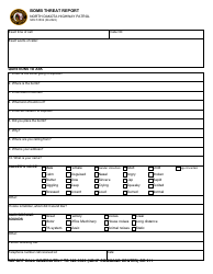 Form SFN51502 Download Fillable PDF or Fill Online Bomb Threat Report ...