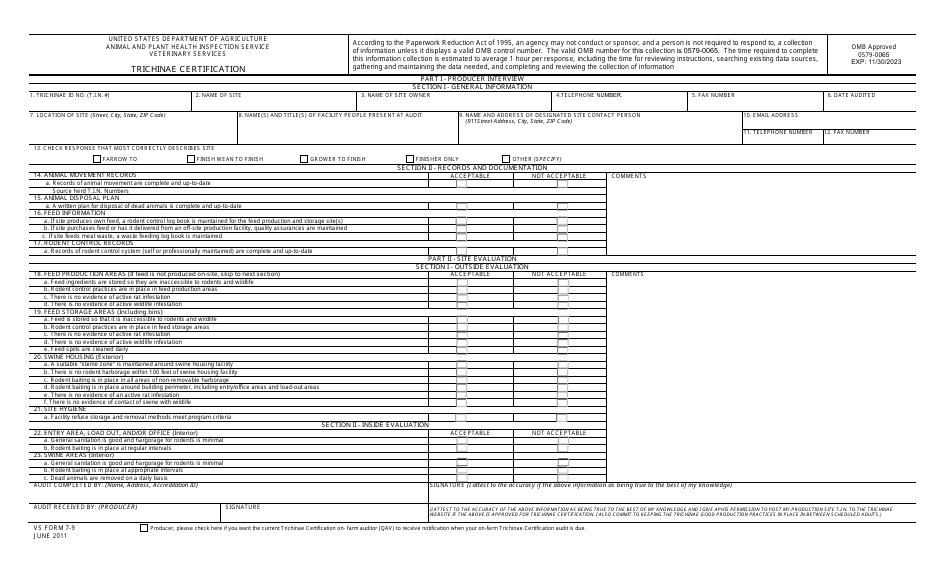 VS Form 7-9 - Fill Out, Sign Online and Download Fillable PDF ...
