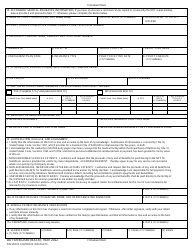 DD Form 2569 Download Fillable PDF or Fill Online Third Party ...