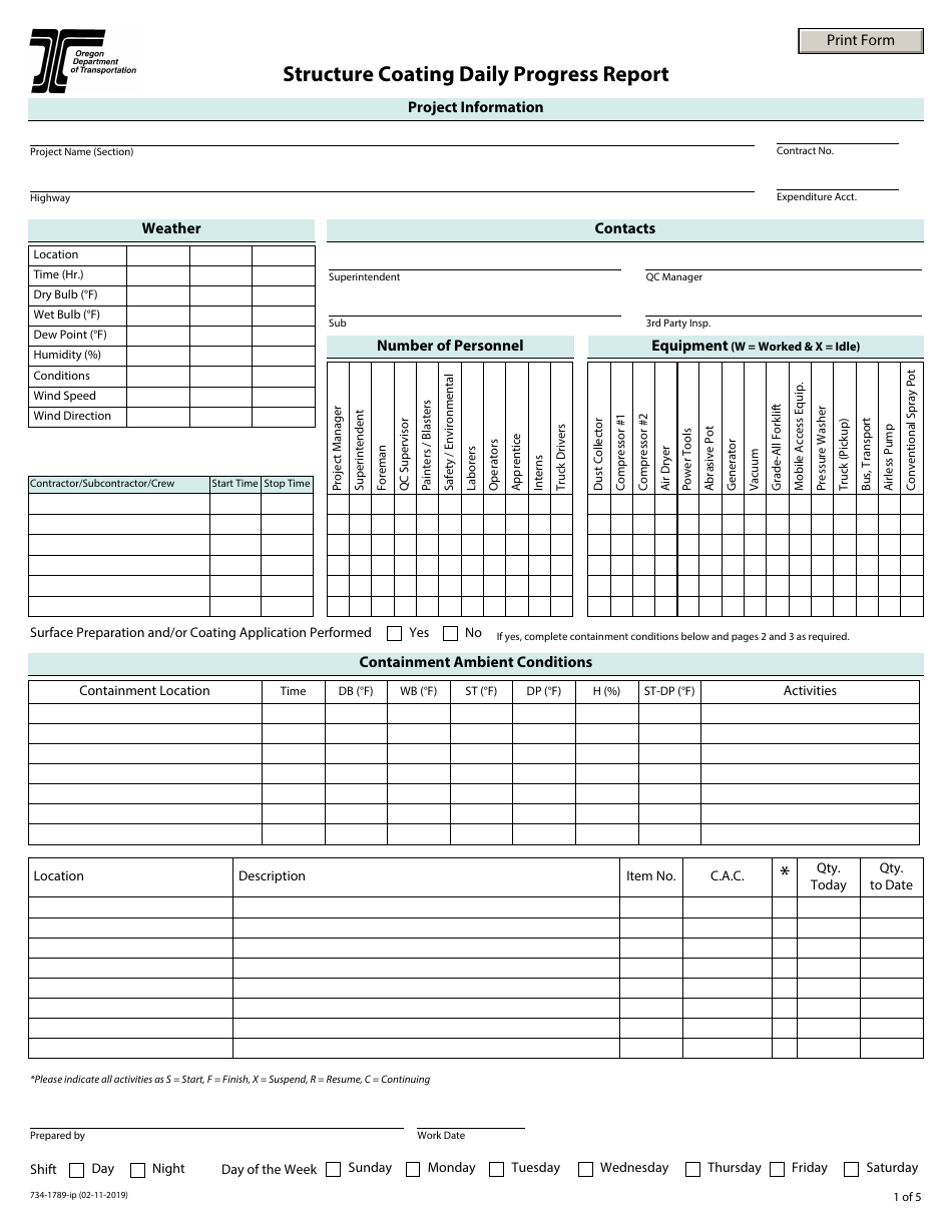 Form 734-1789-IP - Fill Out, Sign Online and Download Fillable PDF ...