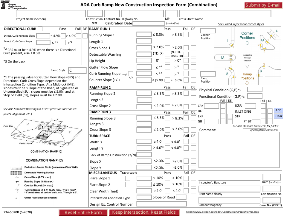 Form 734-5020B - Fill Out, Sign Online and Download Fillable PDF ...