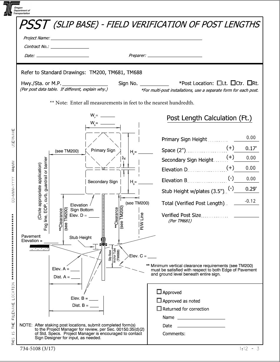 Form 734-5108 - Fill Out, Sign Online and Download Fillable PDF, Oregon ...