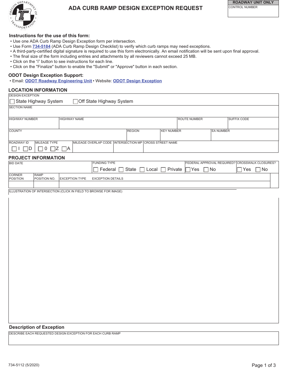 Form 734-5112 - Fill Out, Sign Online and Download Fillable PDF, Oregon | Templateroller