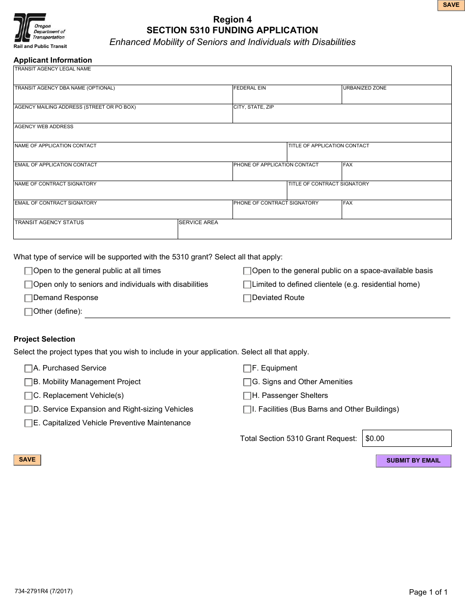 Form 734-2791R4 Region 4 - Fill Out, Sign Online and Download Fillable ...