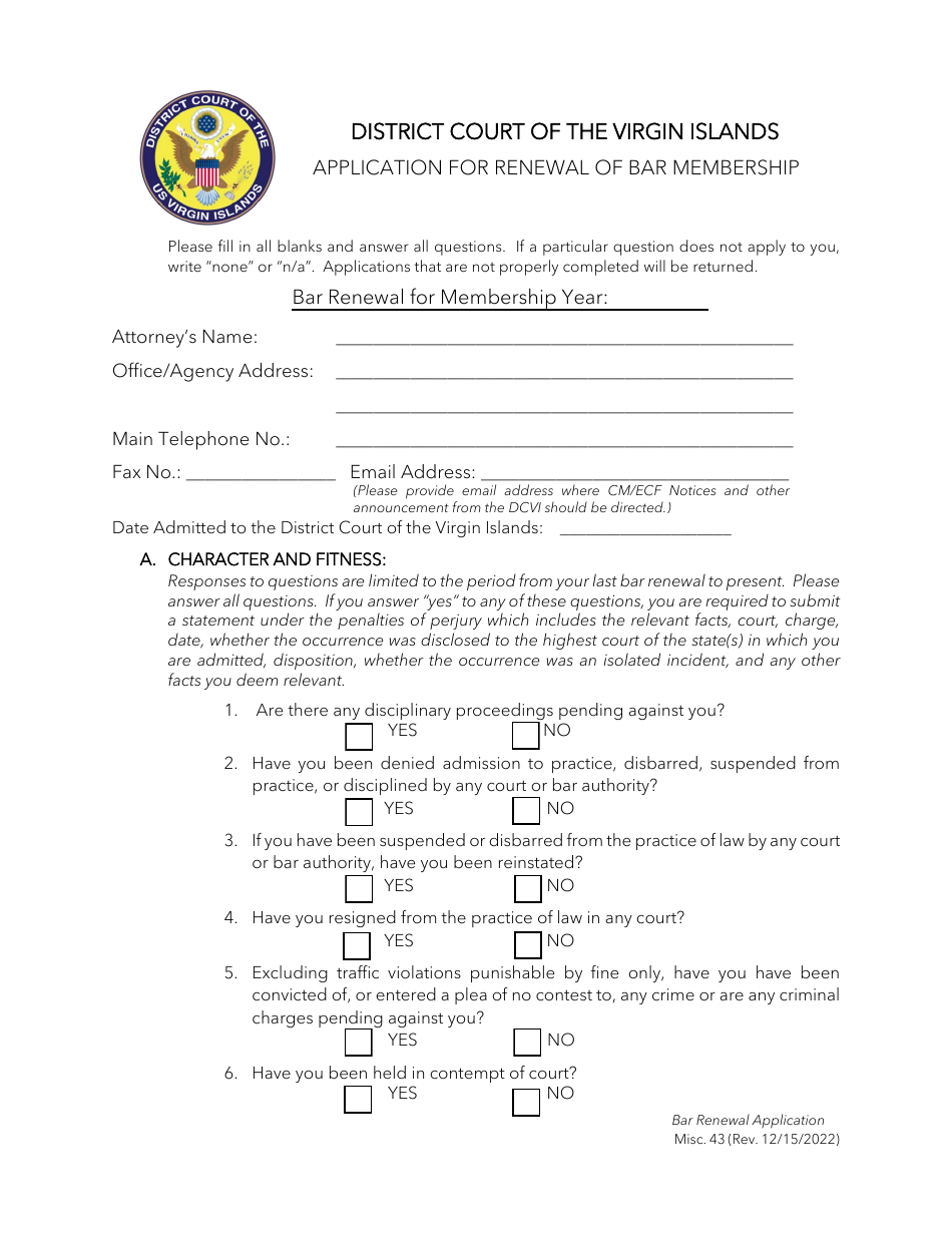 Form Misc.43 - Fill Out, Sign Online and Download Fillable PDF, Virgin ...