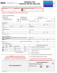 Form EQP2300 Download Fillable PDF or Fill Online Request for Water ...