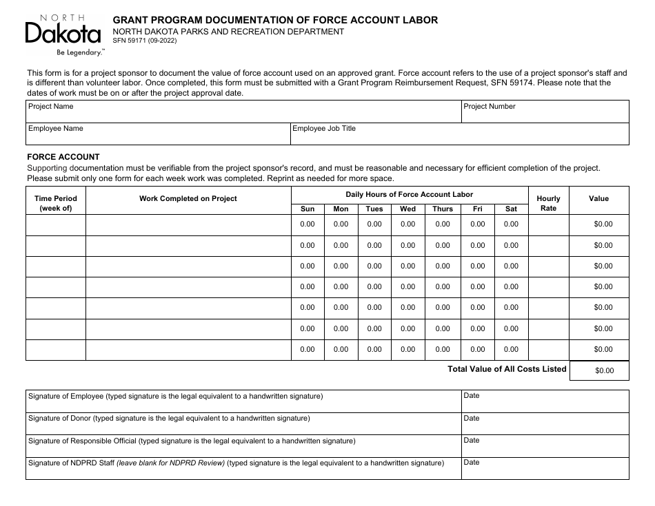 Fillable Force Account Labor Form - Printable Forms Free Online