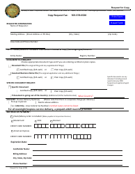 Oregon Request for Copy - Fill Out, Sign Online and Download PDF ...