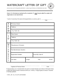 Form 679 Download Printable PDF or Fill Online Watercraft Letter of ...