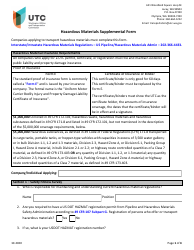 Arizona Hazardous Materials Reporting Form Download Fillable PDF ...