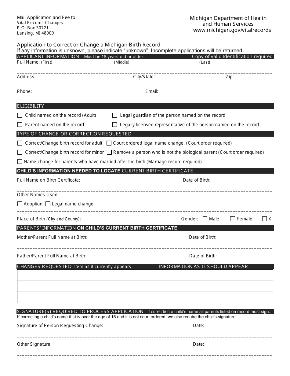 Form DCH-0847-CHGBX - Fill Out, Sign Online and Download Printable PDF ...