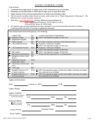 Idaho Agency Renewal Form Download Fillable PDF | Templateroller