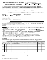 Form OCC1205 Download Fillable PDF or Fill Online Individual Personnel ...