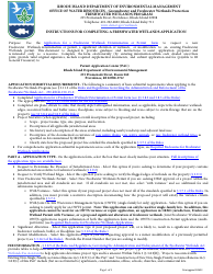 Rhode Island Application for a Freshwater Wetlands Determination or Permit Download Fillable PDF ...