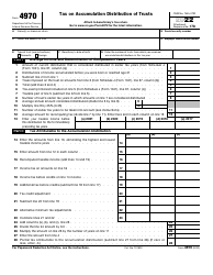 IRS Form 4970 - 2022 - Fill Out, Sign Online and Download Fillable PDF ...