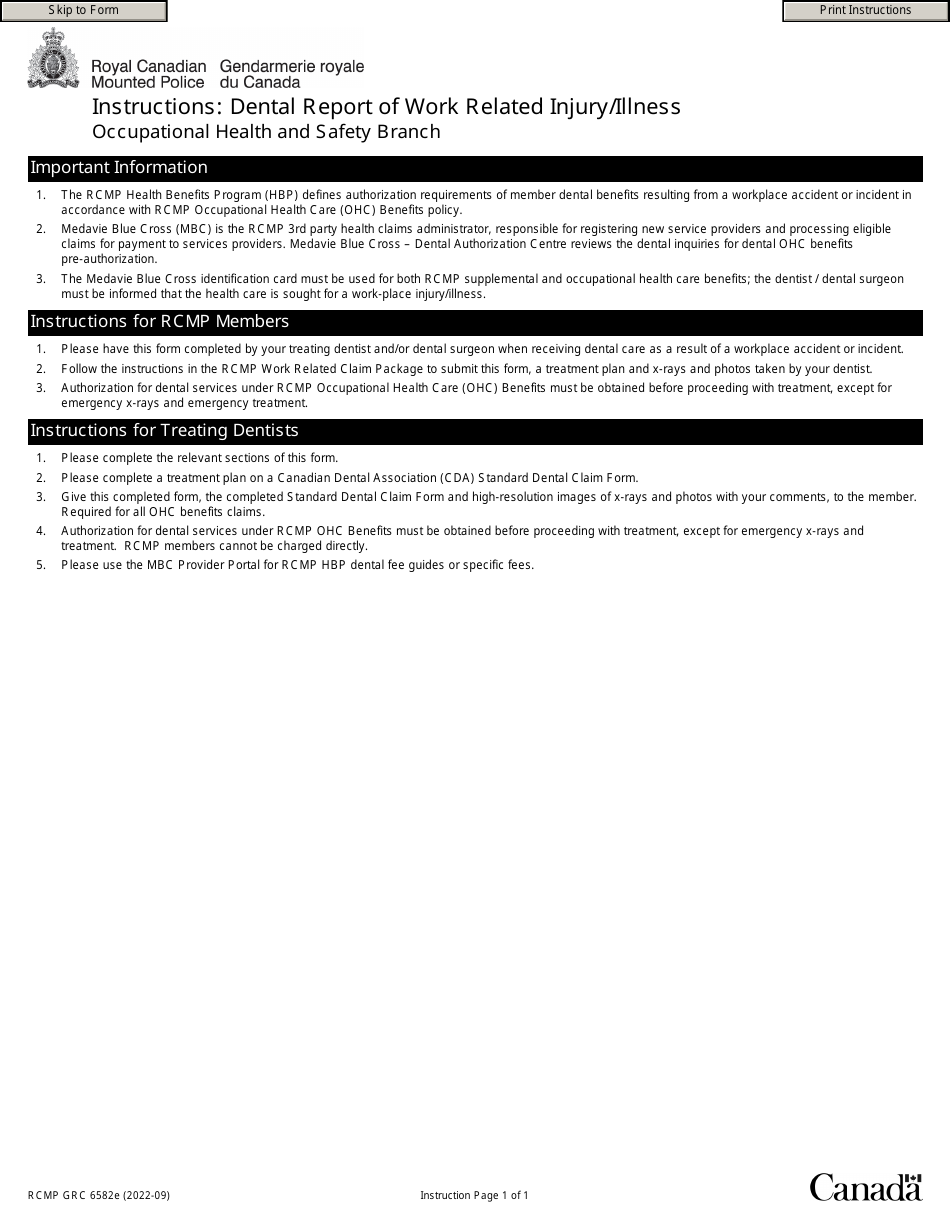 Form RCMP GRC6582 - Fill Out, Sign Online and Download Fillable PDF ...