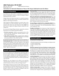 Form OR-40-EXT (150-101-165) Download Printable PDF or Fill Online ...