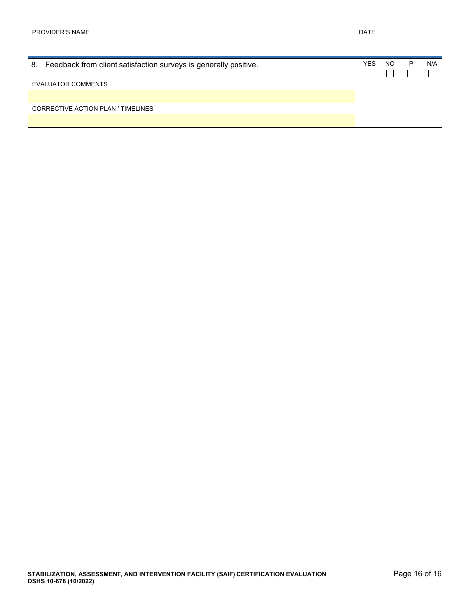DSHS Form 10-678 - Fill Out, Sign Online and Download Printable PDF ...