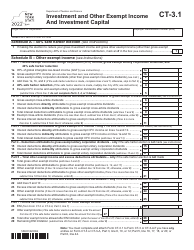 Form CT-3.1 - 2022 - Fill Out, Sign Online and Download Printable PDF, New York | Templateroller