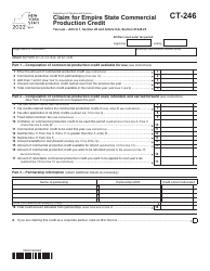 Form CT-246 - 2022 - Fill Out, Sign Online and Download Printable PDF ...