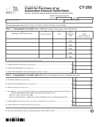 Form CT-250 - 2022 - Fill Out, Sign Online and Download Printable PDF ...